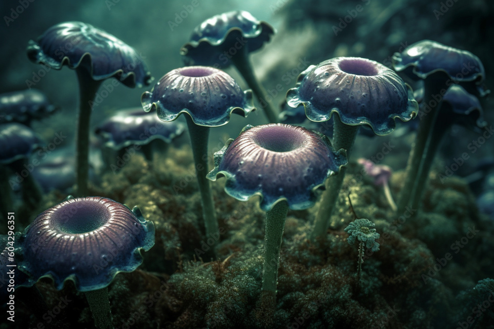Plants of extraterrestrial civilizations. Flowers from another planet ...