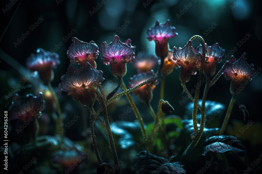 Plants of extraterrestrial civilizations. Flowers from another planet ...