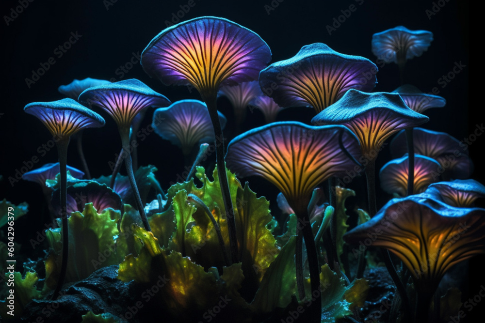 Plants of extraterrestrial civilizations. Flowers from another planet ...