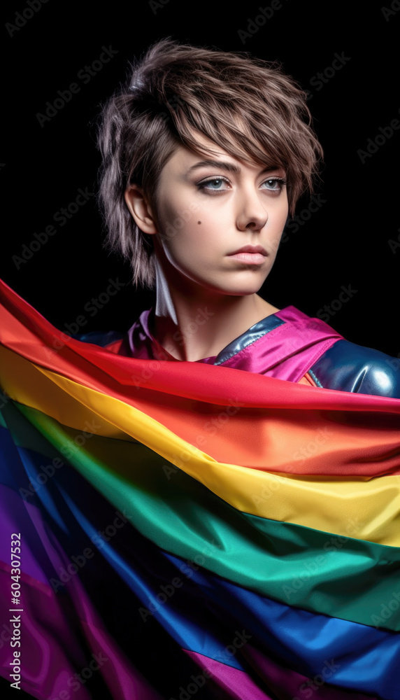 LGBT community concept celebrating the diversity at the pride month ...