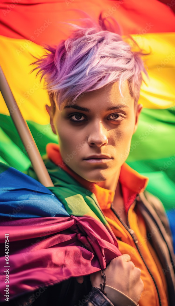 LGBT community concept celebrating the diversity at the pride month ...