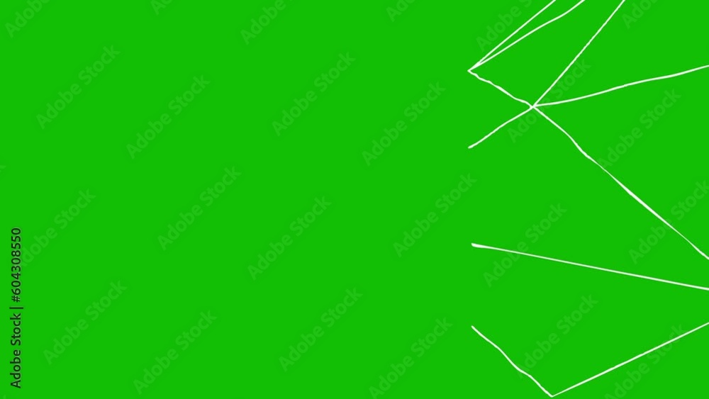 moving grid line on green screen. One line style. motion animation on ...