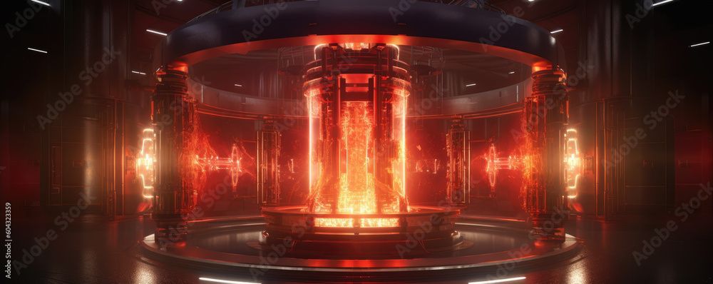 Research energy facility. Test operations of a nuclear fusion generater ...