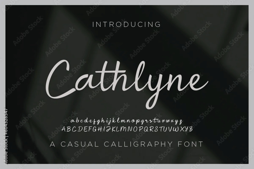 Cathlyne is a lovely and timeless handwritten script font. It is the ...