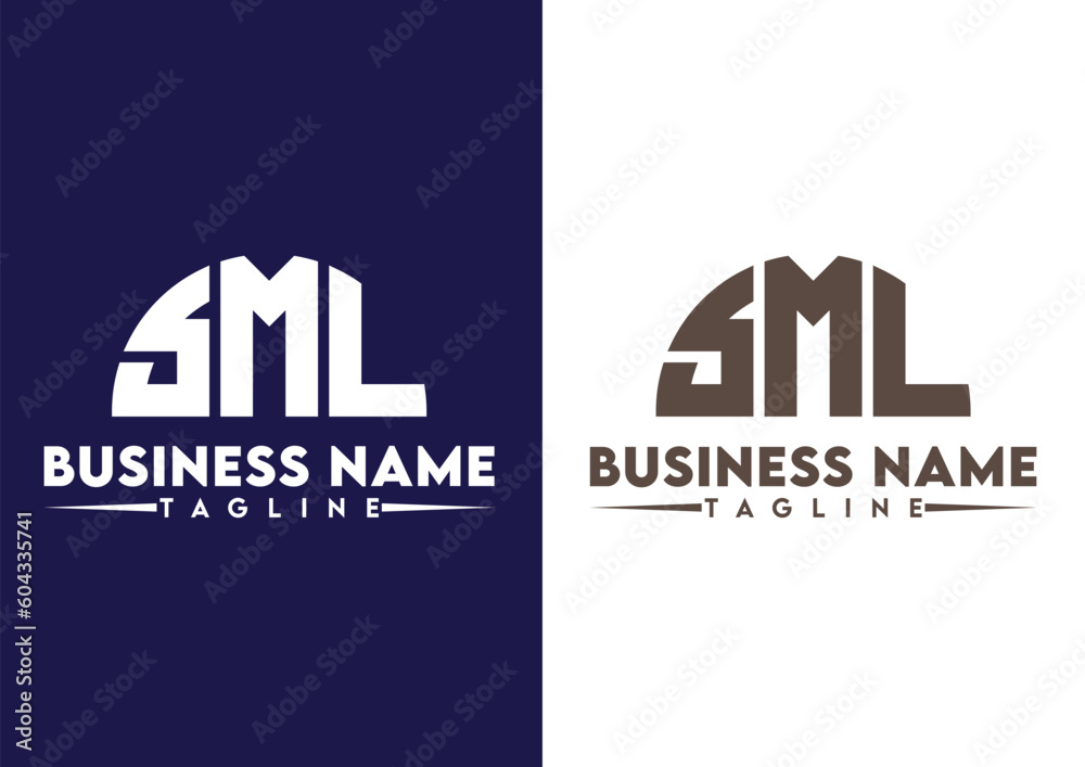 Letter SML logo design, SML letter logo Stock Vector | Adobe Stock