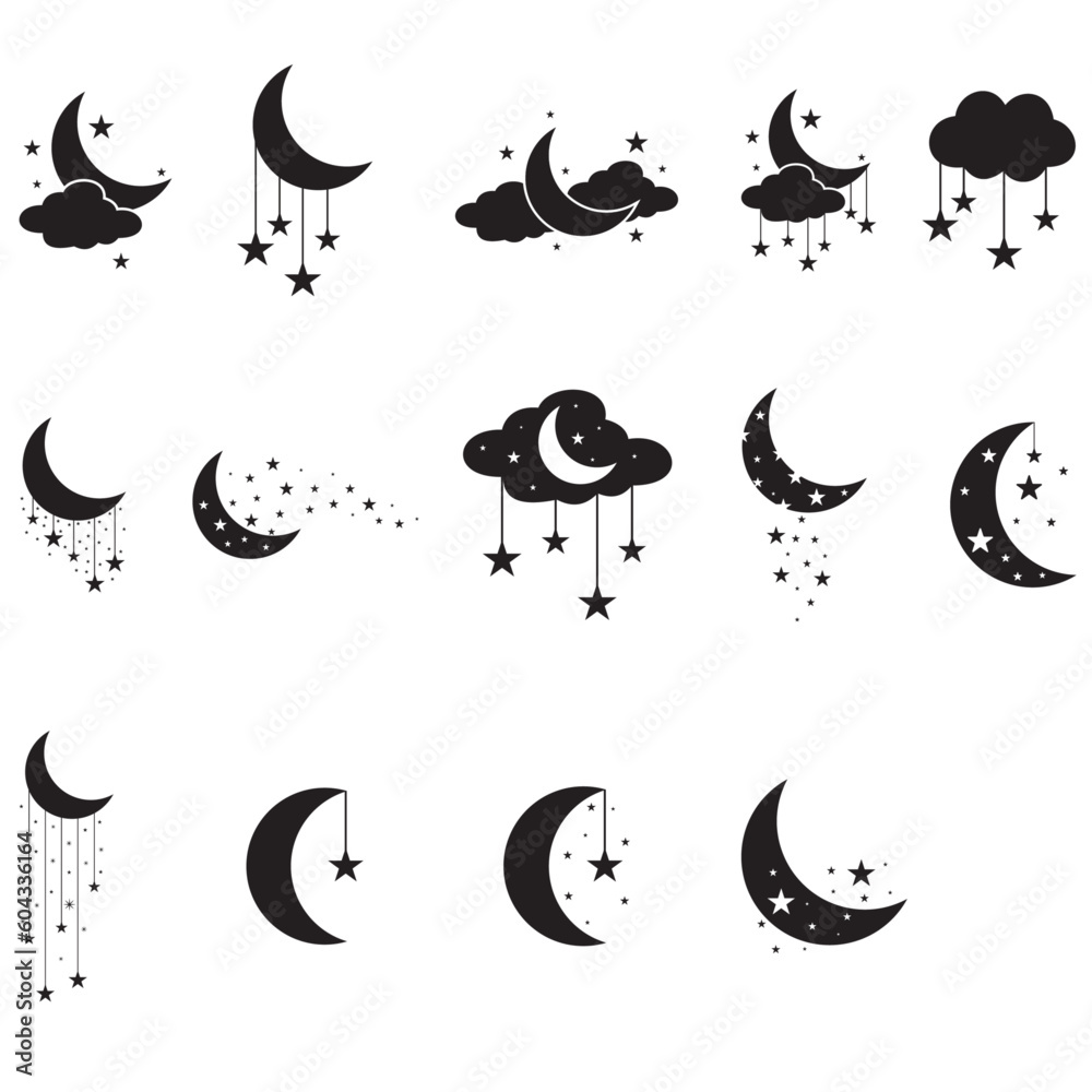 Moon Stars Svg Night Sky Svg Moon Svg Star And Moon Svg Vector moon-stars-svg-night-sky-svg-moon-svg-star-and-moon-svg-vector