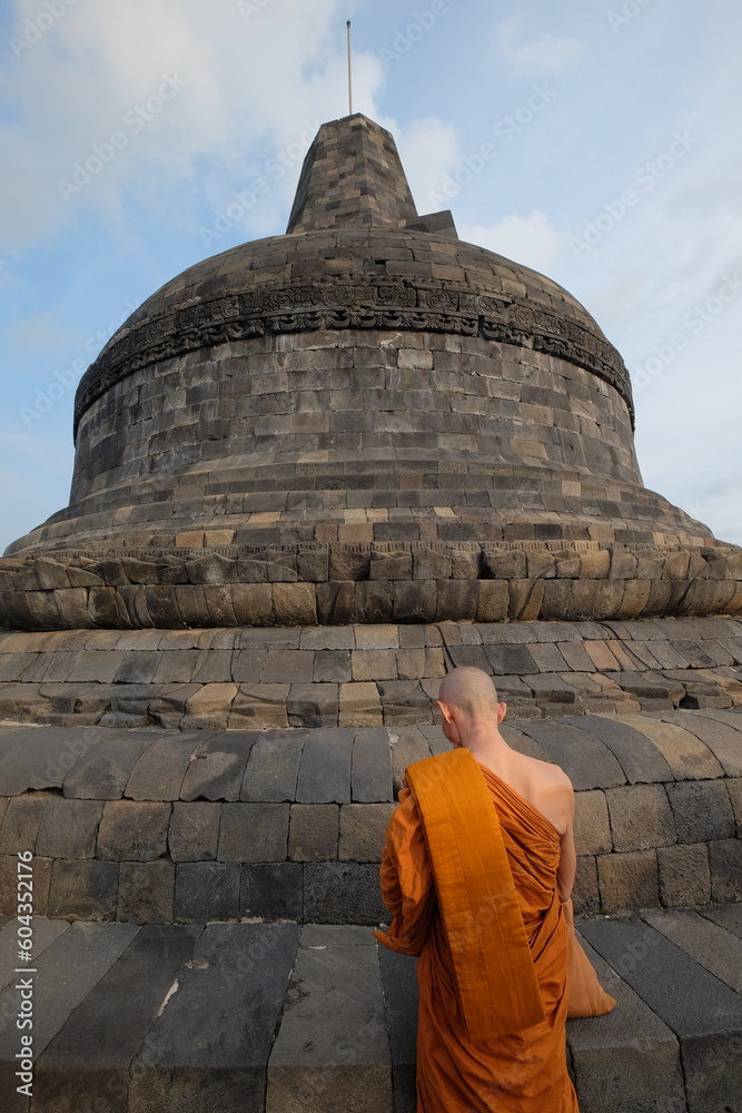 Vesak day in Borobudur temple, buddhist from around the world come to ...