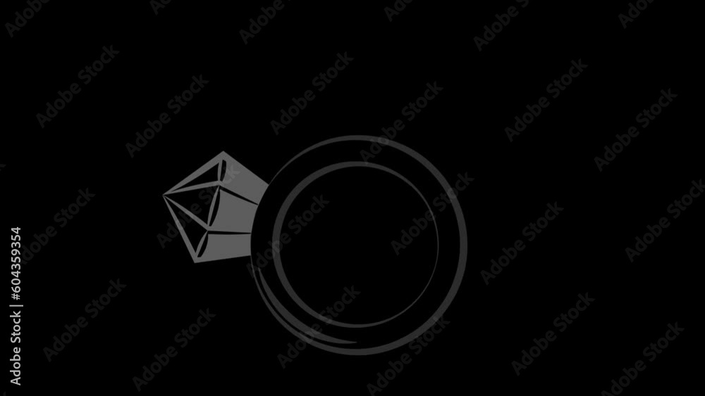 Eternal Sparkle: Animated Diamond Ring. JWP_Icons #10 Unveil True ...