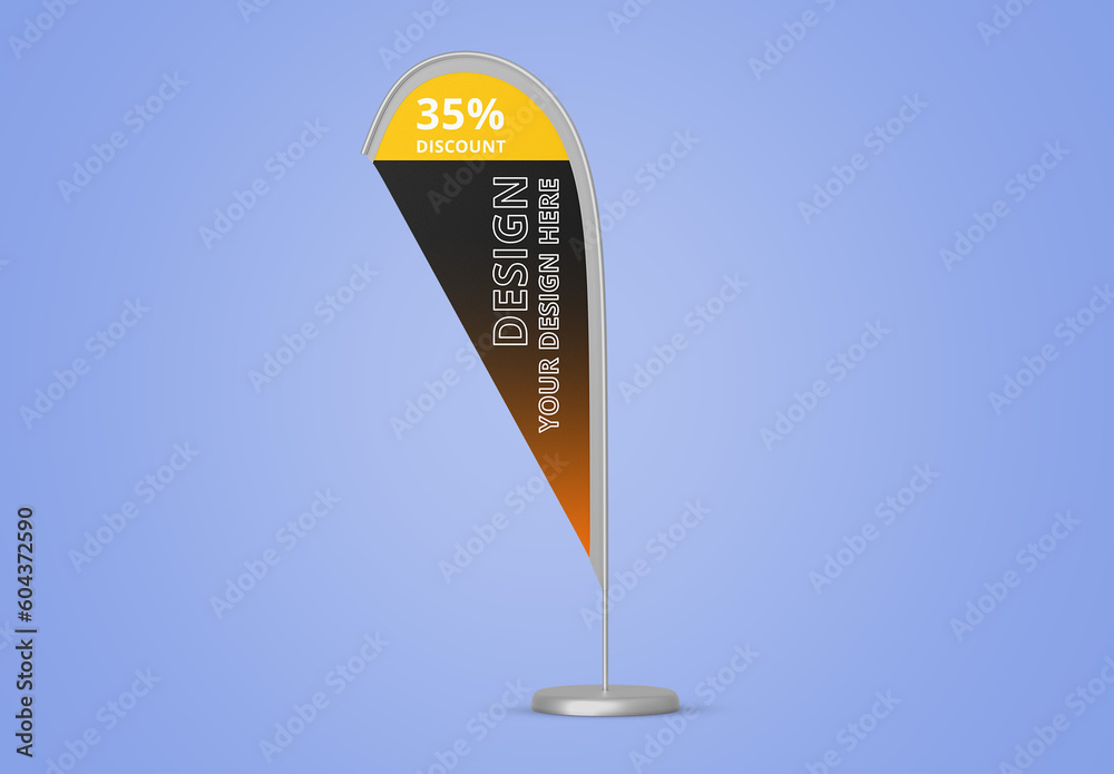 Flag Banner Mockup Stock Template | Adobe Stock