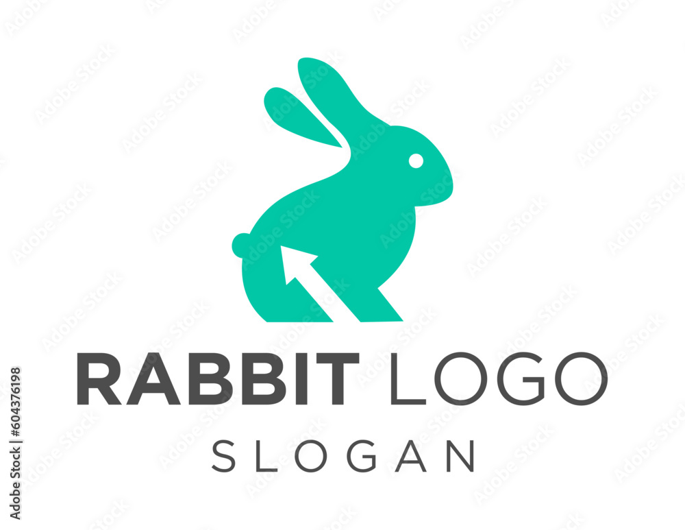 Logo design about Rabbit on a white background. made using the ...
