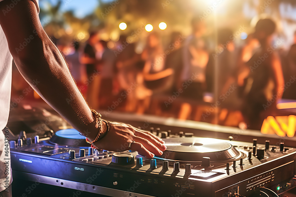 Beach Party Extravaganza: DJ Mixing Igniting the Summer Nightlife with ...