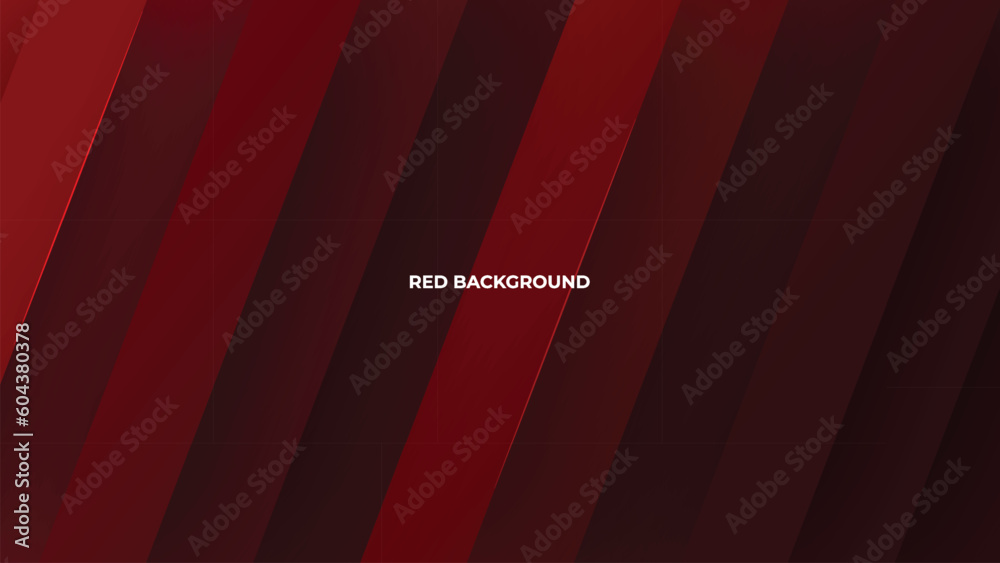 red wallpaper with parallelogram shapes and elegant shadows. background ...