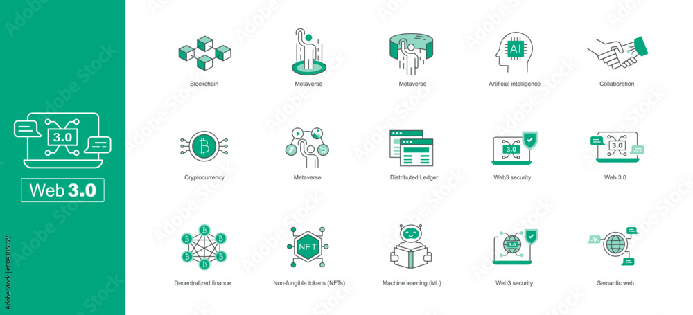 Web 3.0 Icon Set: A Visual Guide to the Future of the Internet - Next ...