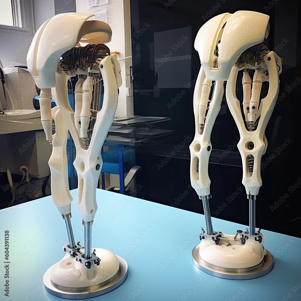 knee joint model for leg amputees,Modern knee and hip prosthesis,AI ...