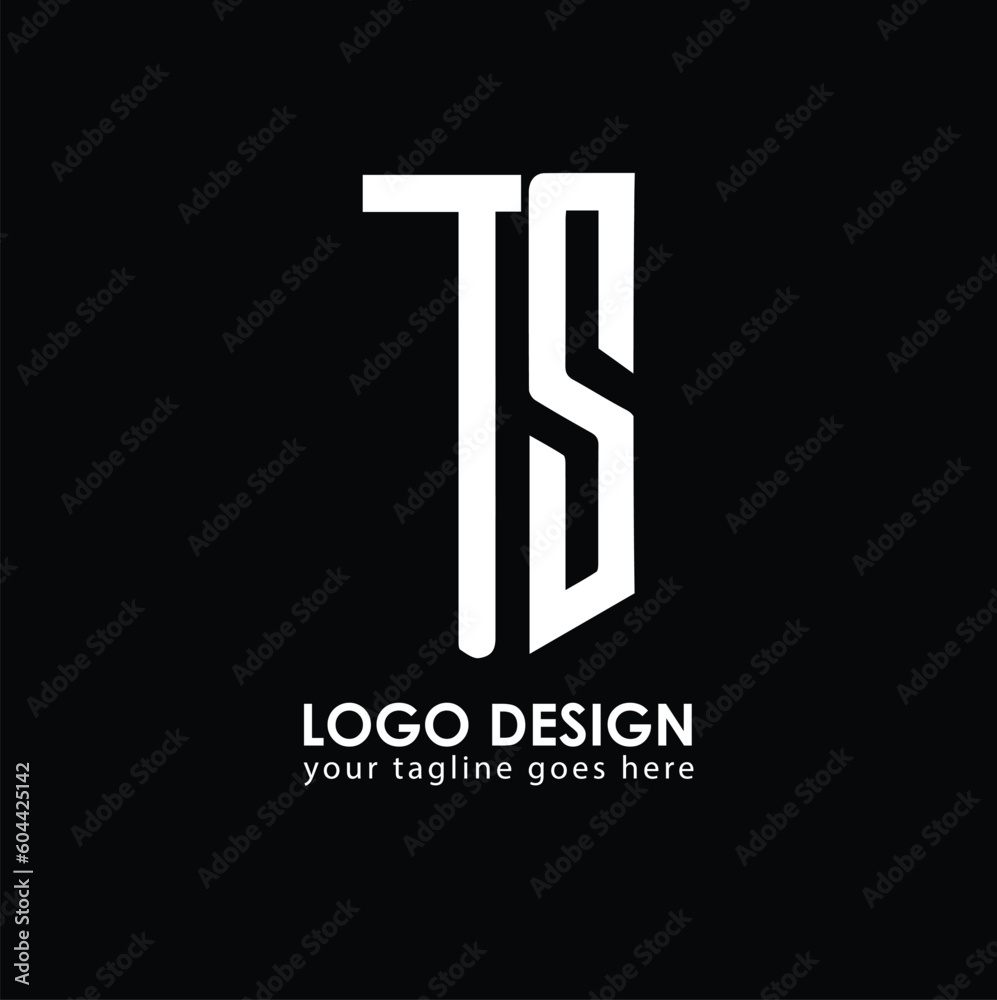 TS TS Logo Design, Creative Minimal Letter TS TS Monogram Stock Vector ...