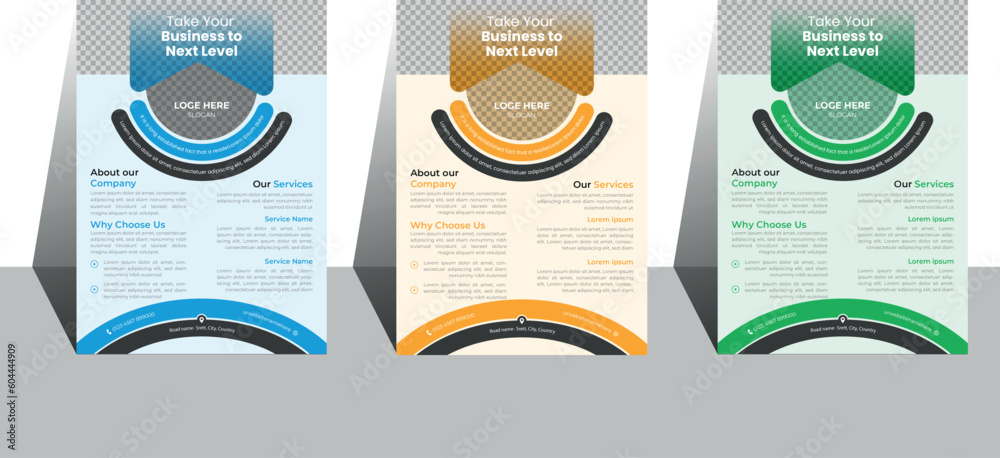 Simple modern professional A4 size print ready corporate maintained ...