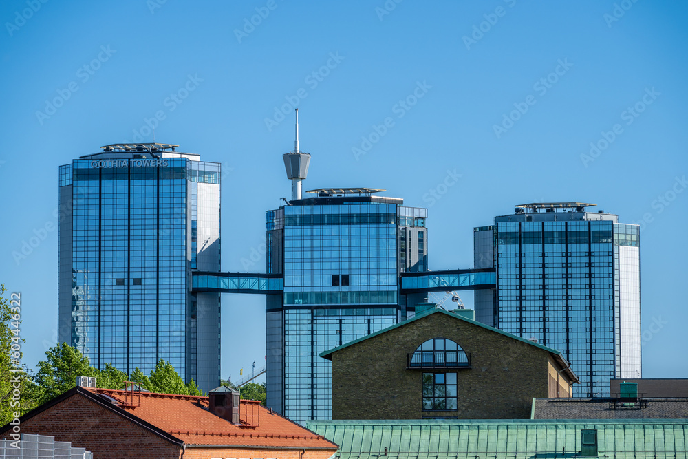 Gothenburg, Sweden - May 17 2023: Three towers of Gothia Towers Hotel ...