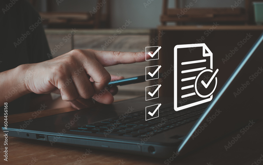 Document management system (DMS). Checklist and filling the survey form ...