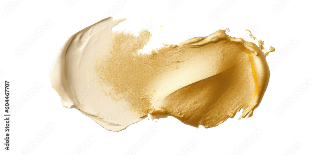 Liquid makeup foundation. Cream texture isolated on transparent ...