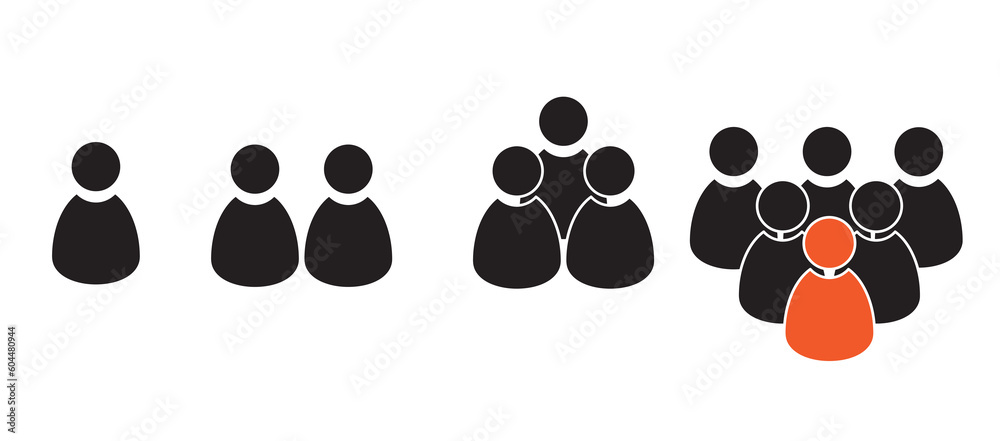 Human icon, flat design style. Personal symbol for the website, logo ...