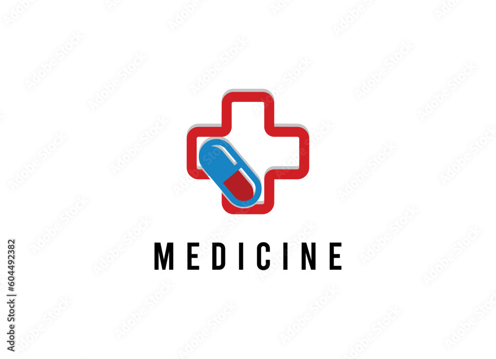 Medicine Logo Design. Medical logo design. Stock Vector | Adobe Stock