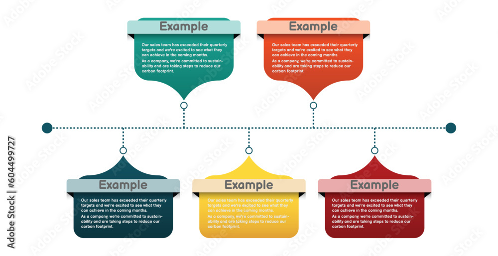 Infographic template step guide for business information presentation ...