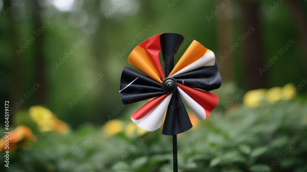 Flag pinwheel france germany Product or Graphics Display Mockup Design ...