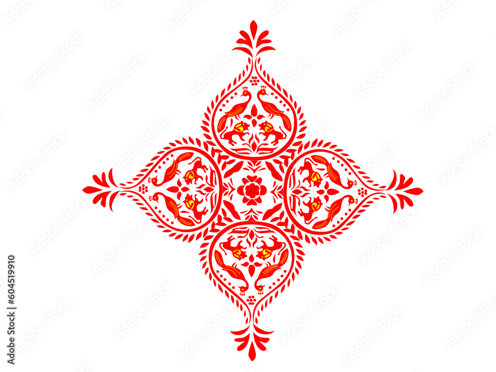 tribal pattern ( assamese pattern ) of northeast india which is used ...