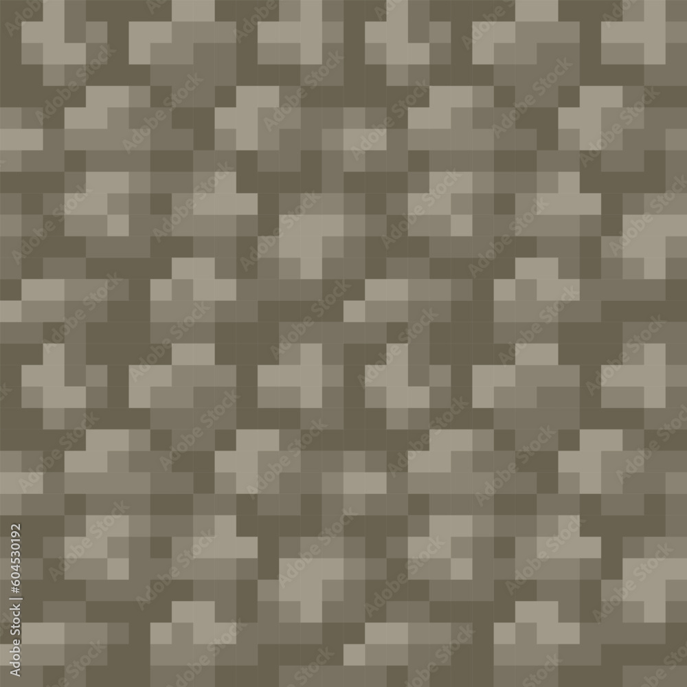 Grafika wektorowa Stock: Ground or stone texture tile seamless pattern ...