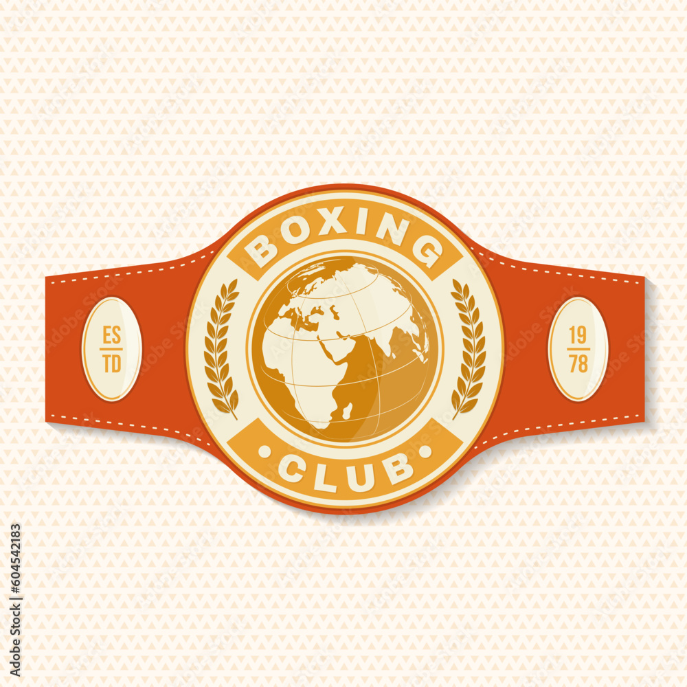 Boxing club badge, logo, patch design. Vector illustration. For Boxing ...