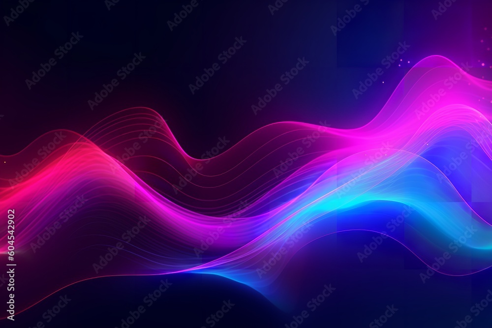 Glowing Fusion: Vibrant Neon Colors Flowing with Grainy Texture Effect ...