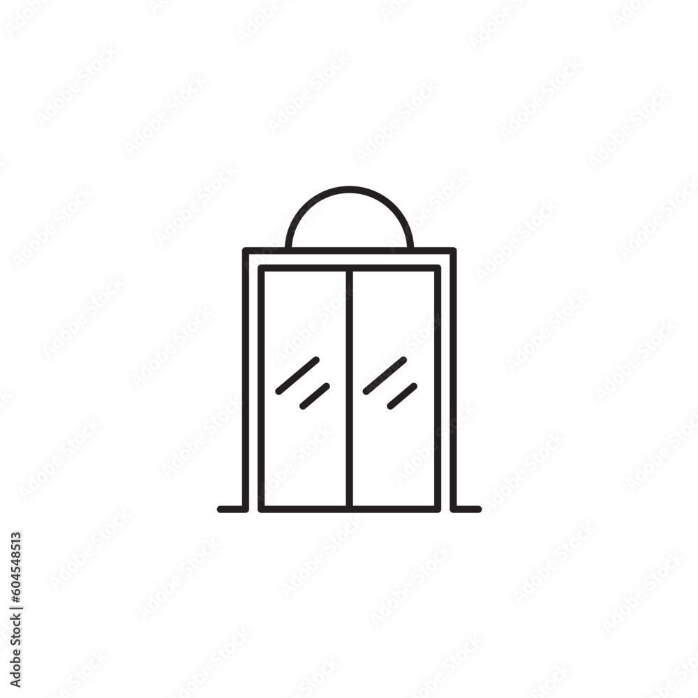 Elevator icon set Lift symbols for app web banner logo icon button ...