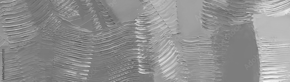 Black and white abstract background of oil paint textures for wavy ...