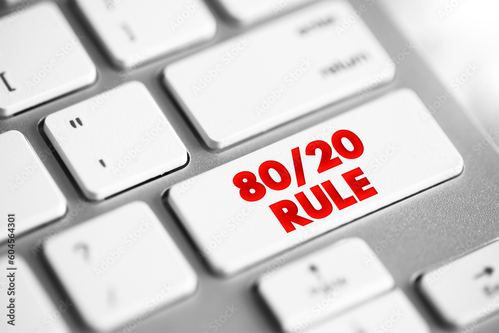 80 20 Rule - The Pareto principle states that for many outcomes ...