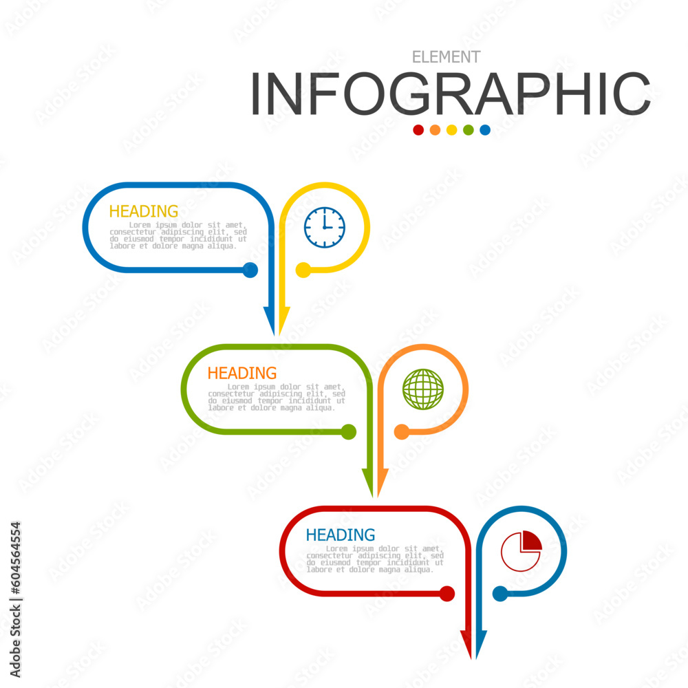 Stockvector vector infographic 2 arrows and 2 points elements template ...