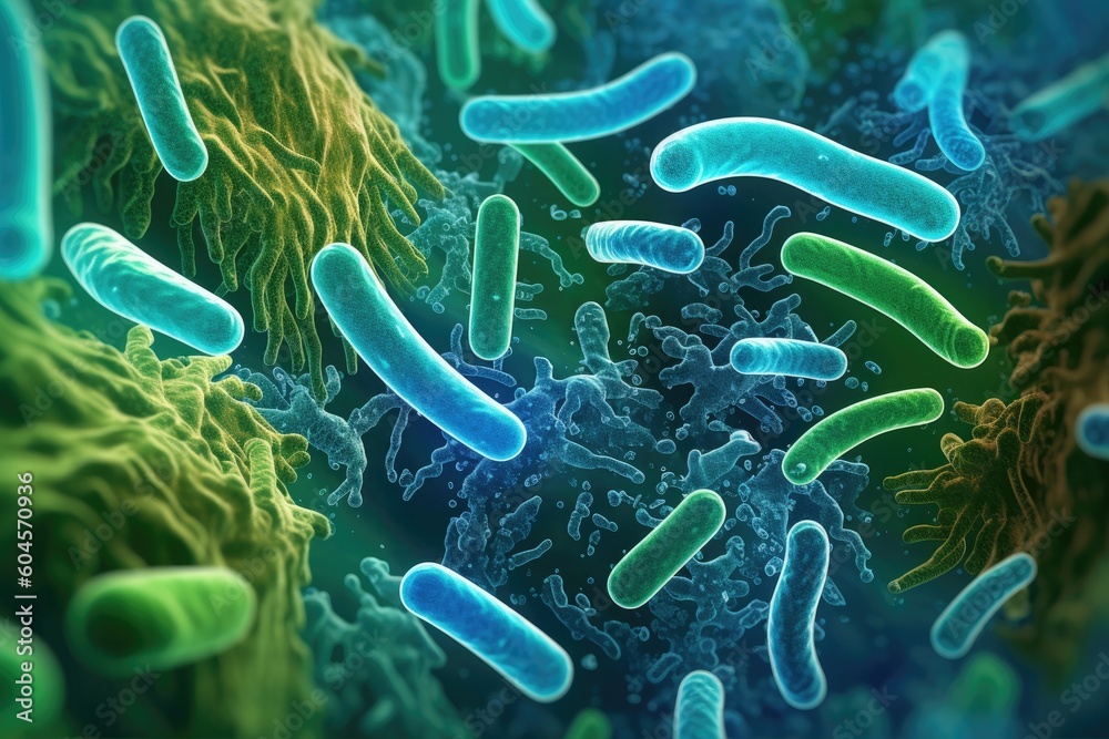 3d rendered illustration of a bacteria inside human body Stock ...