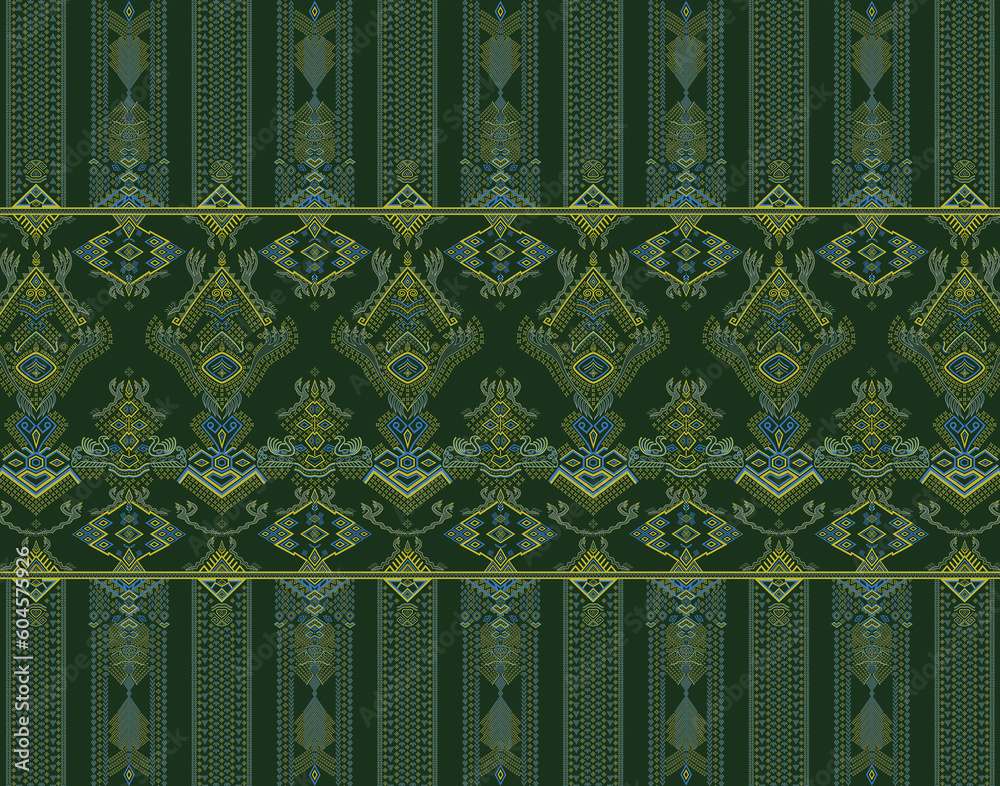 Tradition Naga or big snake god pattern is very popular in local of ...