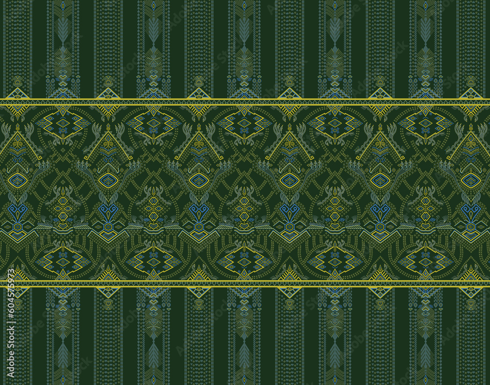 Tradition Naga or big snake god pattern is very popular in local of ...