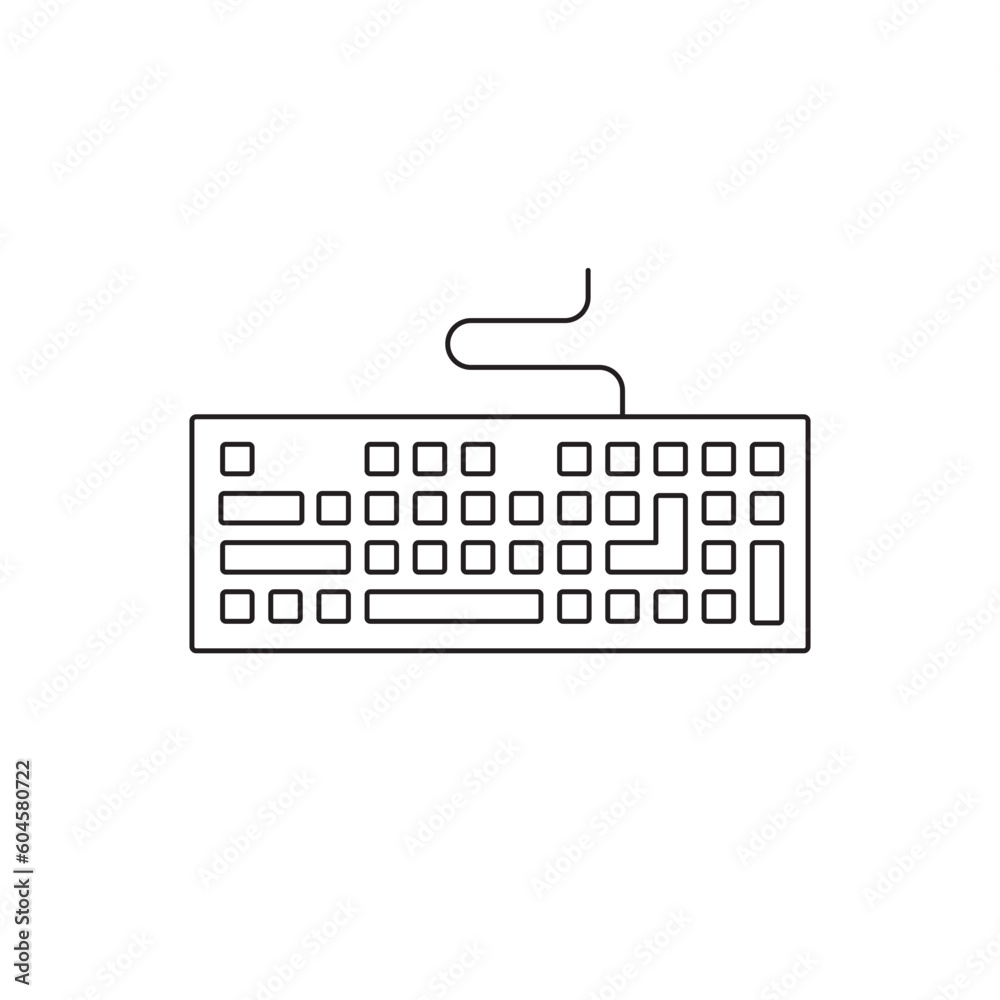Flat Symbol On Keyboard Computer