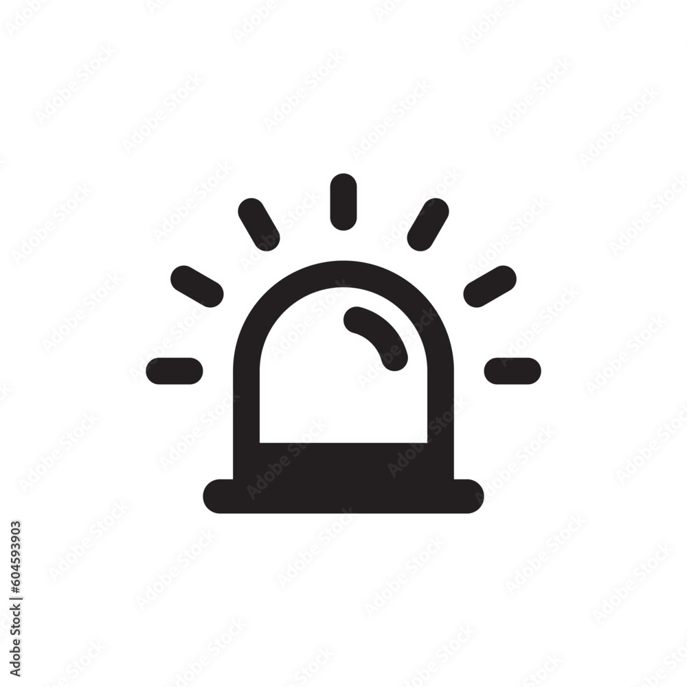 Gyrophare vector icon. Gyrophare flat sign design. Siren vector icon ...