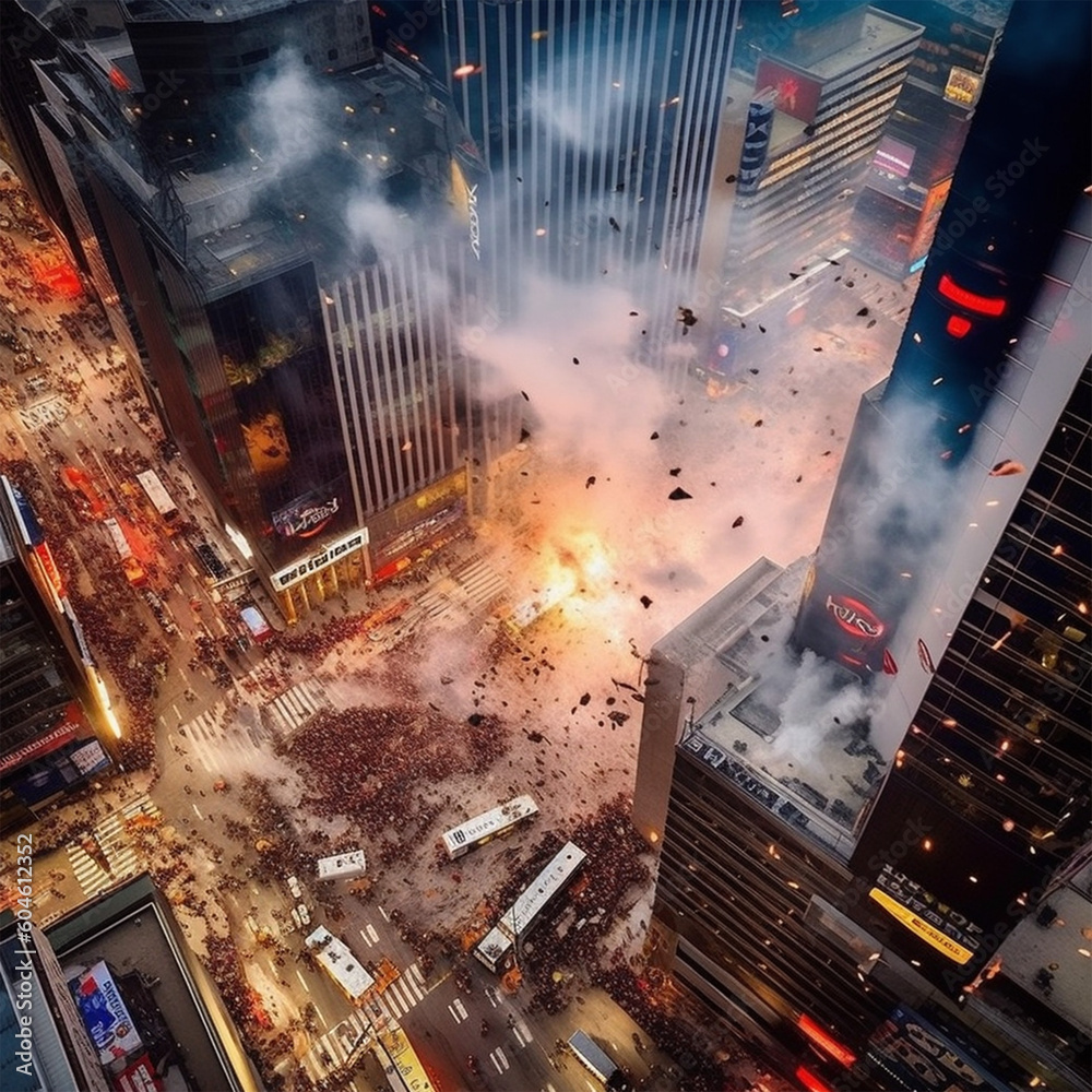 "Unleash intense drama with this gripping illustration of drones ...