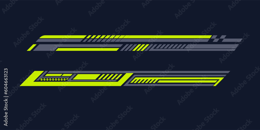 Tuning racing sport stripes. Sports racing stickers, sports car ...