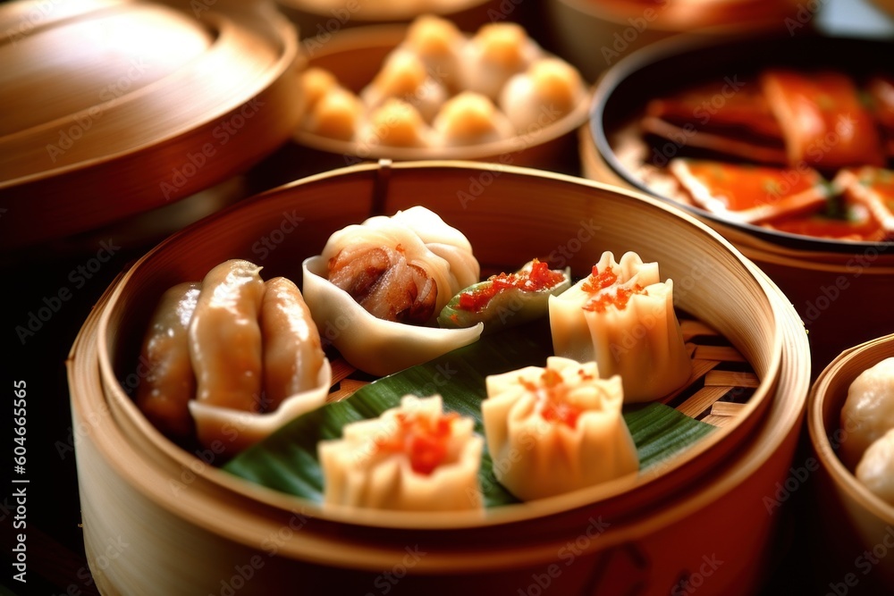 Generative AI Dim sum or dinxin is one of the most popular Cantonese ...