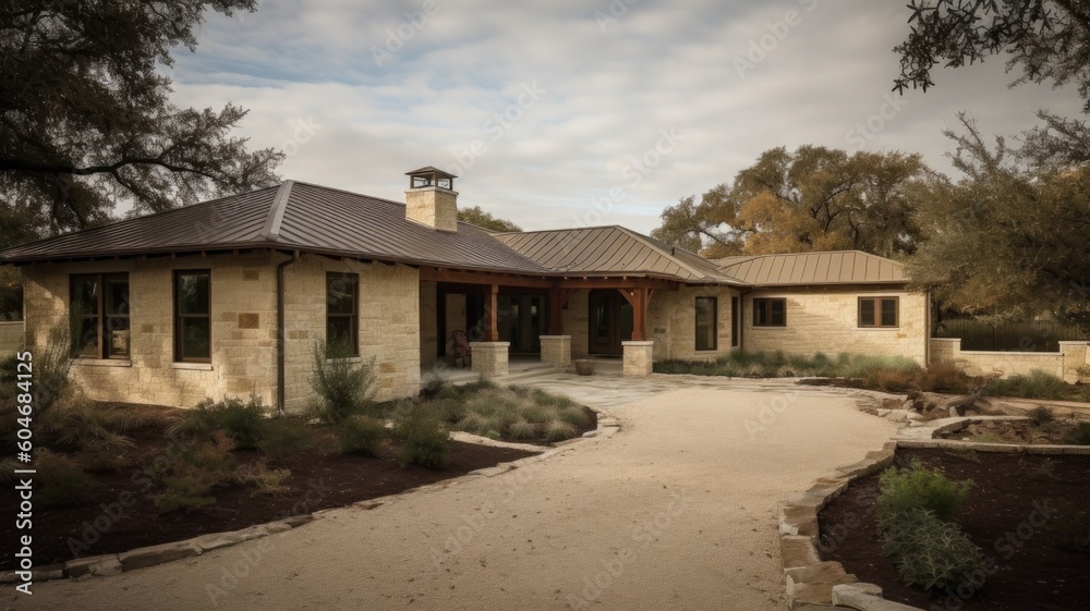 Home architecture design in Ranch Style with Garage constructed by ...