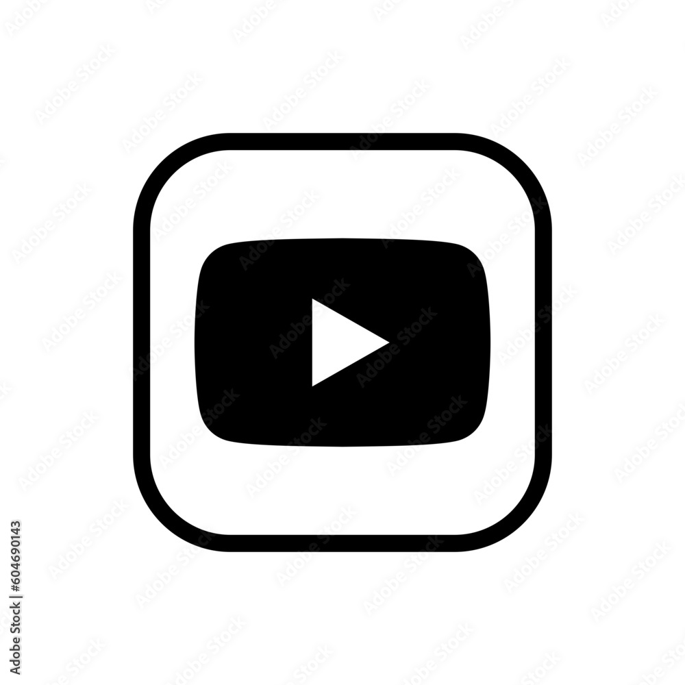 youtube logo. youtube icon , social media icons. social media and ...
