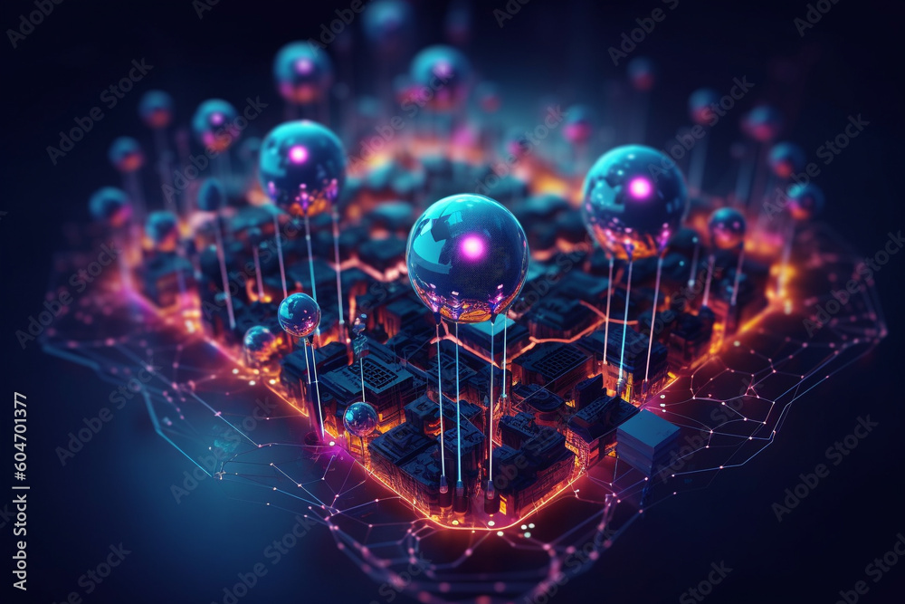 The Power of Connectivity. Concept of connectivity, where diverse ...