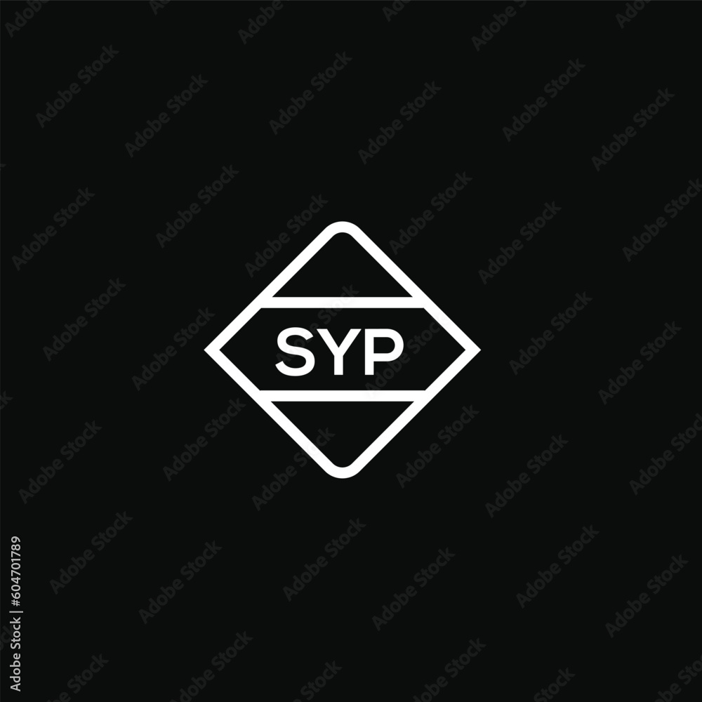 SYP letter design for logo and icon.SYP monogram logo.vector ...
