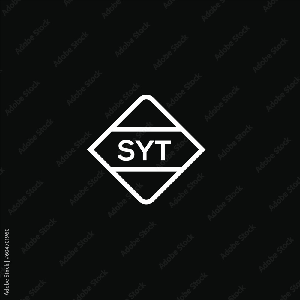 SYT letter design for logo and icon.SYT monogram logo.vector ...