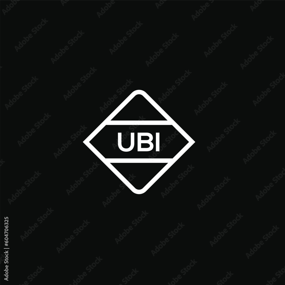 Vecteur Stock UBI letter design for logo and icon.UBI monogram logo ...