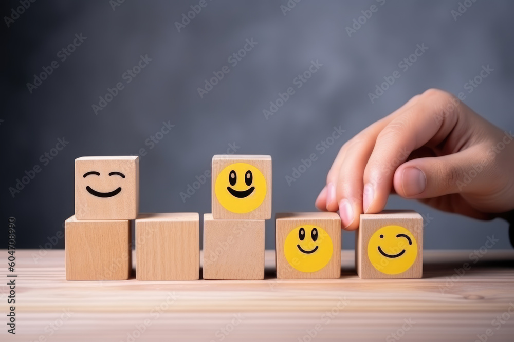 Customer service and Satisfaction concept ,Business people show a ...